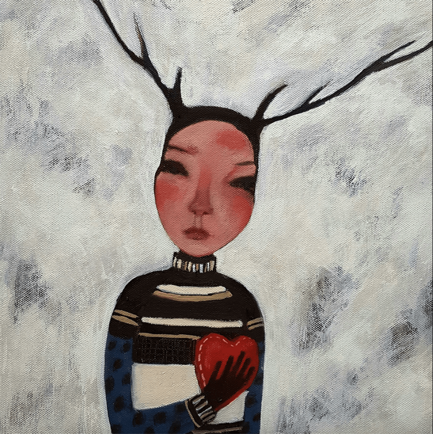 Holding Your Heart Dear Card by Siobhan Purdy